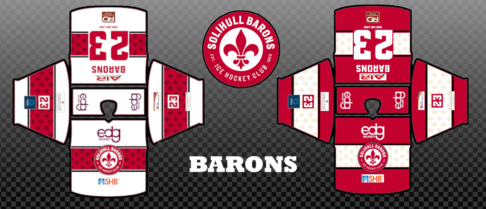 Barons Shirts Own and Loan 2023/24 – Solihull Barons Ice Hockey