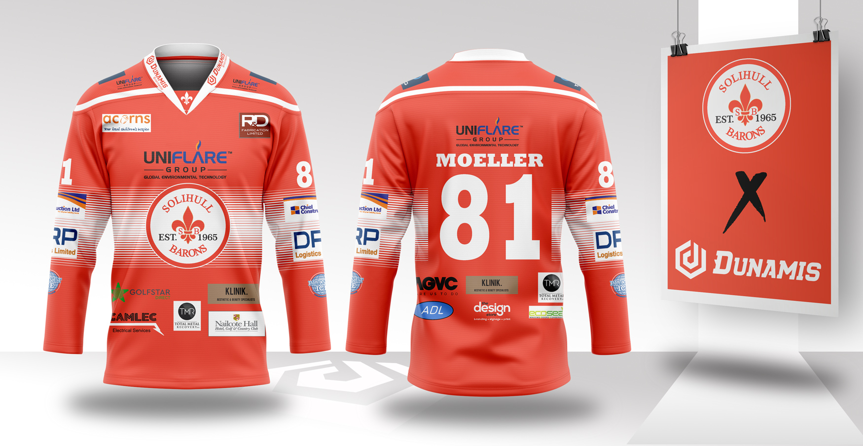 Barons Shirts Own and Loan 2024/25 – Solihull Barons Ice Hockey