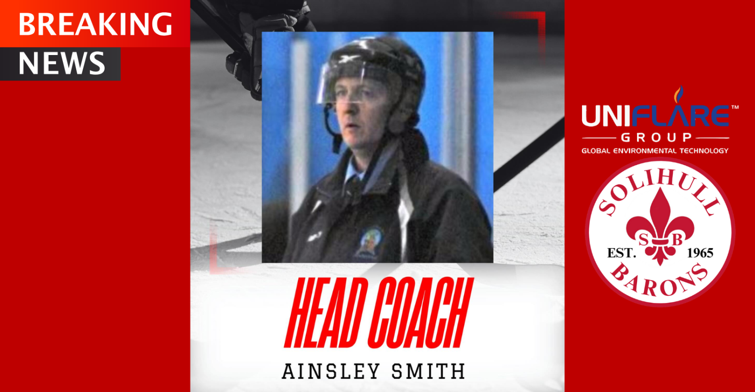 New Head Coach – Ainsley Smith – Solihull Barons Ice Hockey